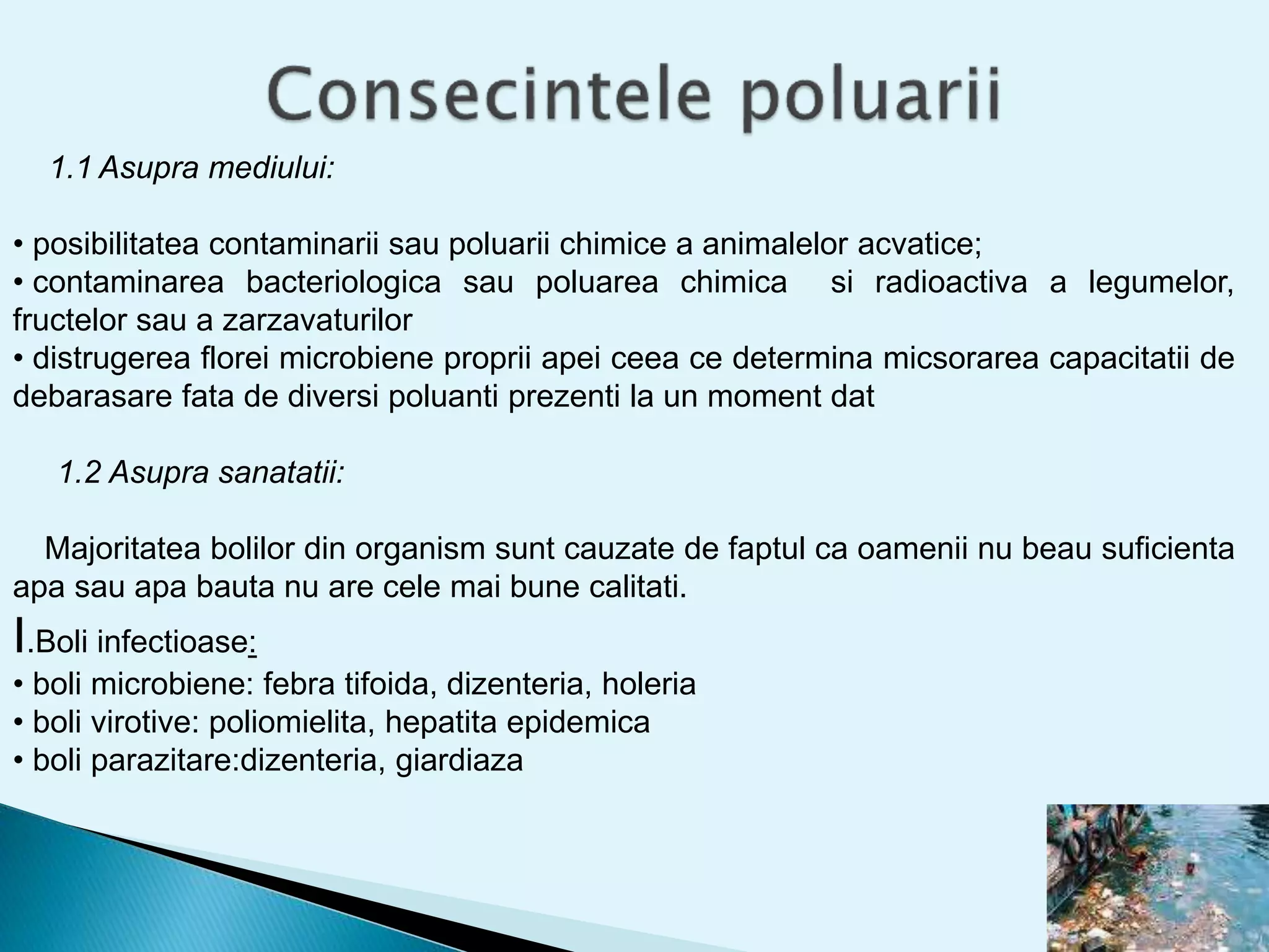 Poluarea apei | PPSX