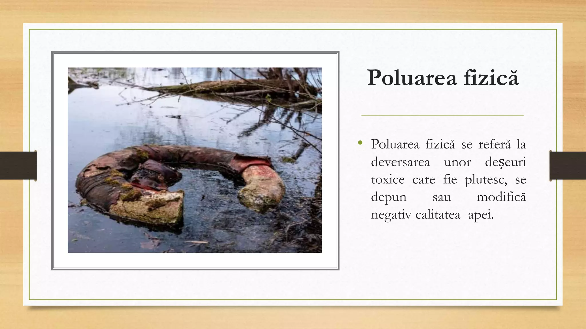 Poluarea apei | PPTX