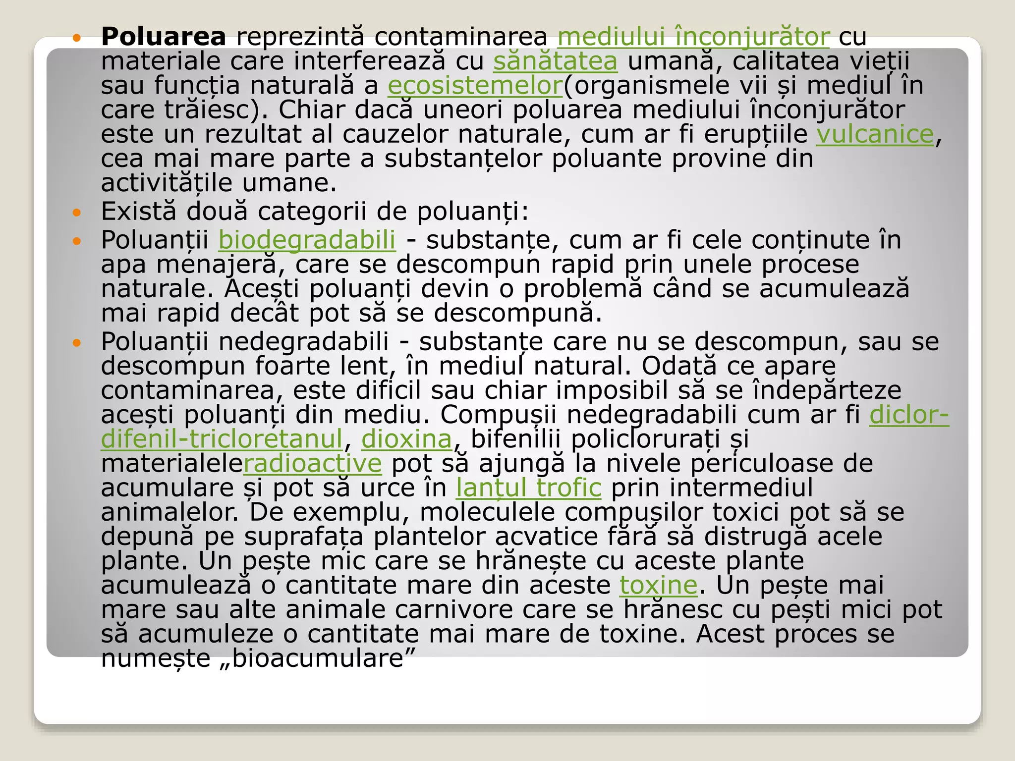 Poluarea mediului | PPTX