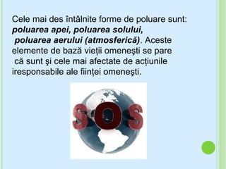 Poluarea mediului inconjurator | PPT