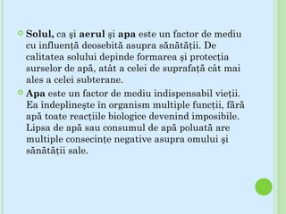 Poluarea mediului inconjurator | PPT