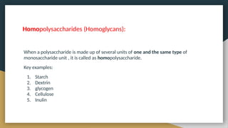 CHEMISTRY OF CARBOHYDRATES: POLYSACHHRIDES | PPT