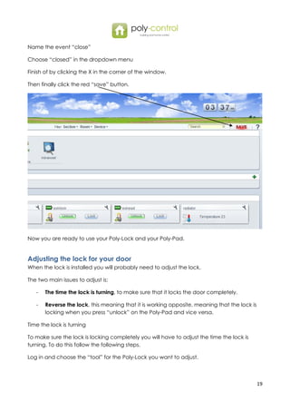 Poly Lock and Poly Pad (Poly control userguide) | PDF