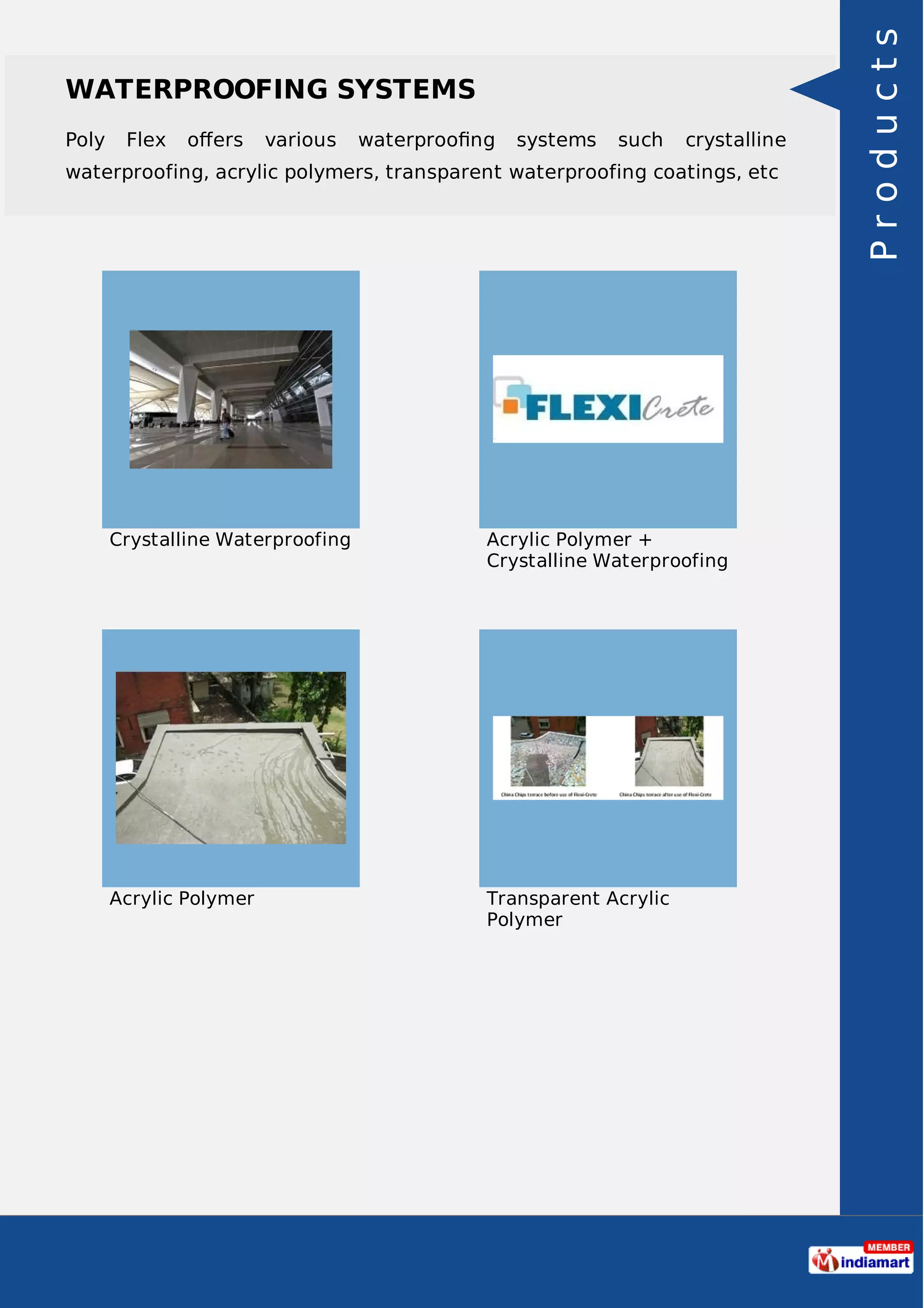 Poly flex Waterproofing material and systems | PDF
