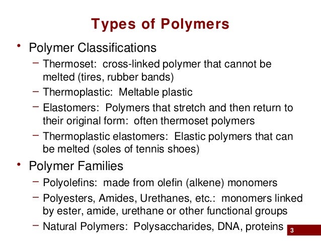 Polymer lecture notes