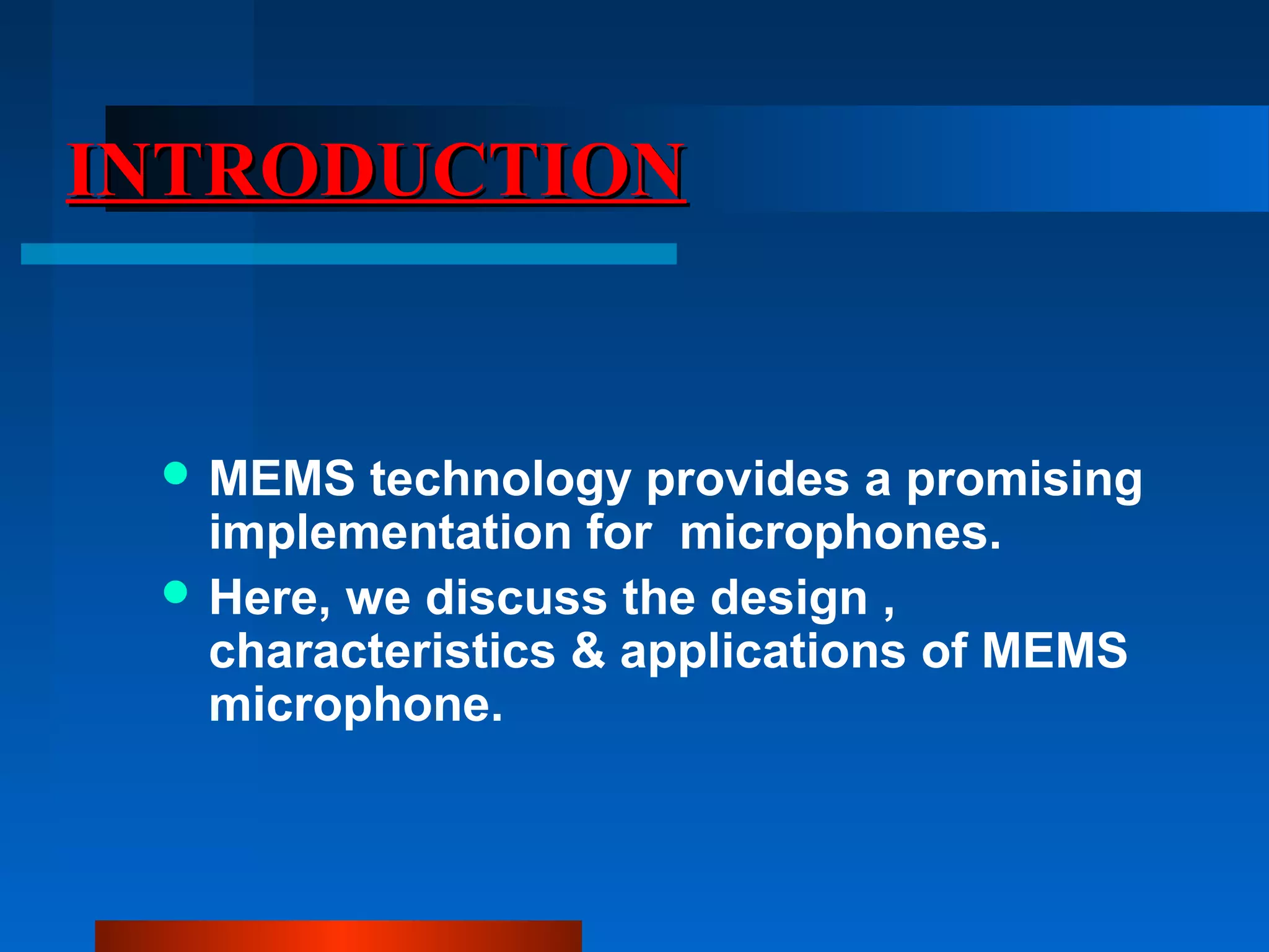 Poly seminar-mems microphone jamsheed | PPT
