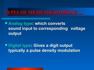 Poly seminar-mems microphone jamsheed | PPT