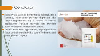 Polyacralyte Latex.pptx chemistry analytical | PPTX