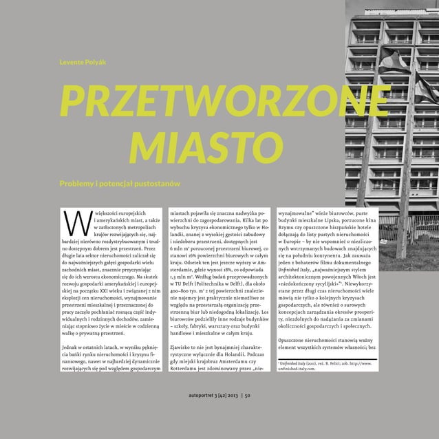 Levente Polyak, Przetworzone miasto | PDF
