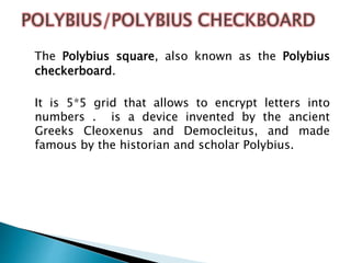 Polyalphabetic Substitution Cipher | PPT