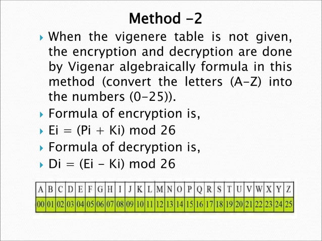 Polyalphabetic Substitution Cipher | PPT