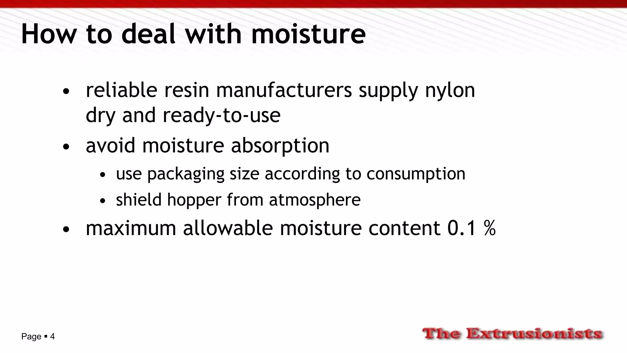 Polyamideextrusion processingguidlines-130706020728-phpapp02 | PPSX