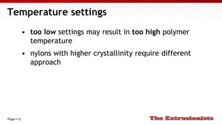 Polyamideextrusion processingguidlines-130706020728-phpapp02 | PPSX