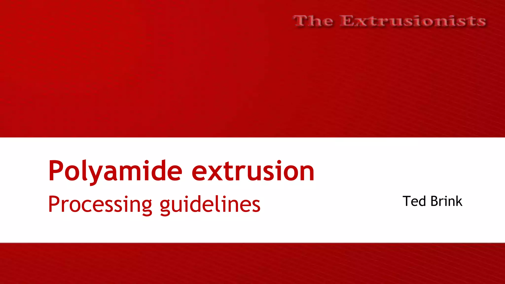 Polyamide extrusion | PPSX