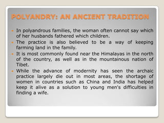 Polyandry | PPTX