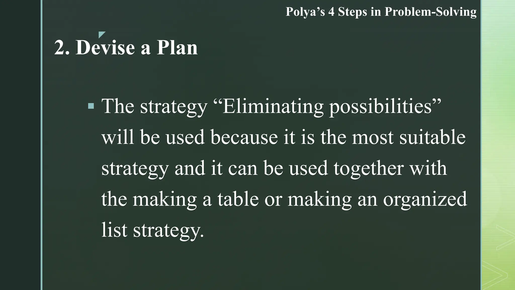 Polyas 4 Steps In Problem Solvingpptx 