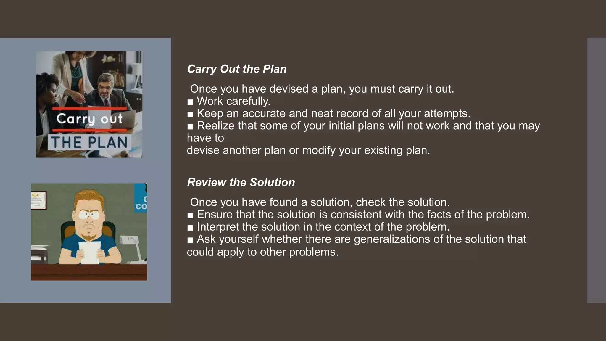 Polya's Problem - Solving Strategy | PPTX