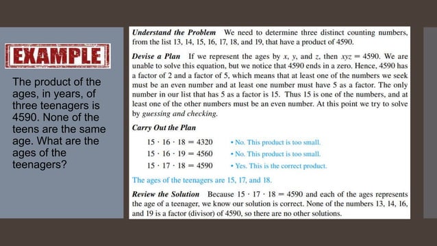 Polya's Problem - Solving Strategy | PPTX