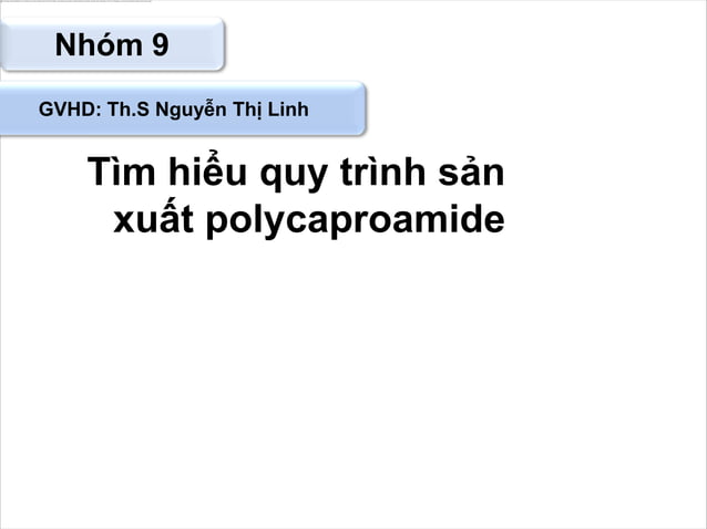 Polycaproamide | PPTX