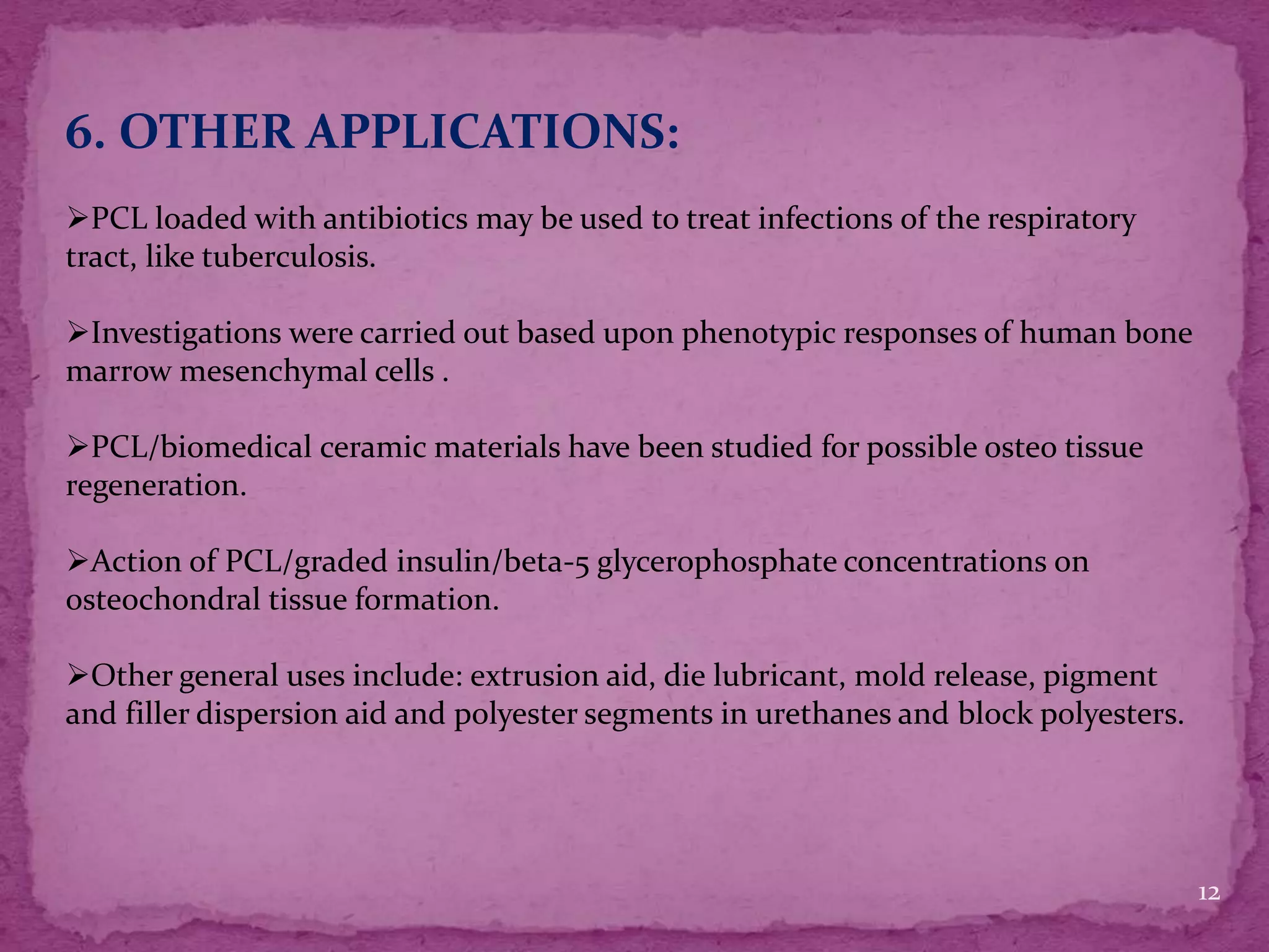 Polycaprolactone(PCL) | PPTX