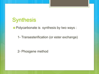 Polycarbonate | PPTX