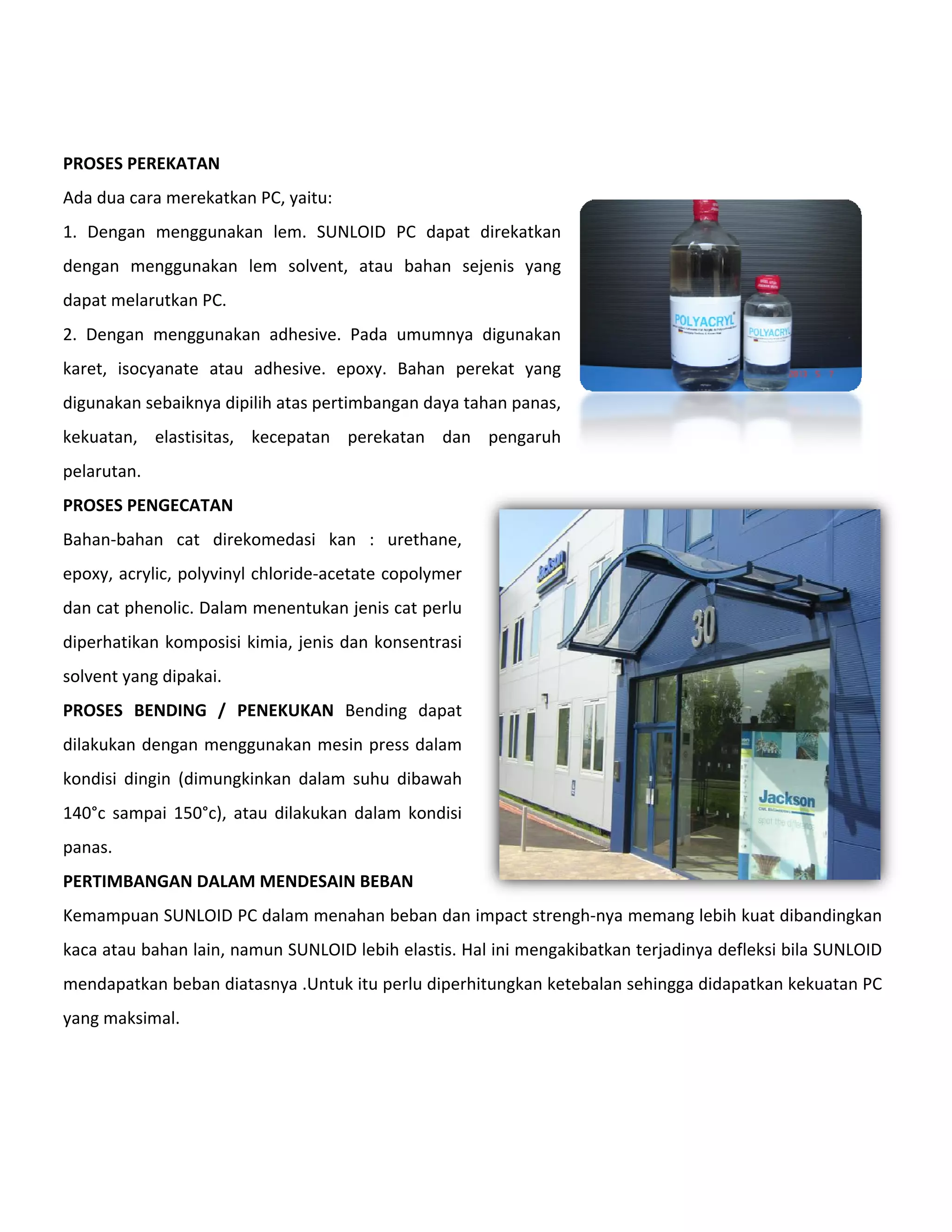 Polycarbonate canopy sunloid solid sheet | PDF