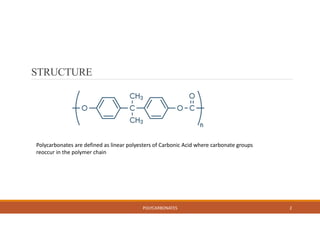 Polycarbonates.pdf synthesis route, application | PDF