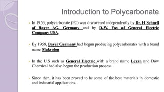 Polycarbonate sheets Details | PPTX