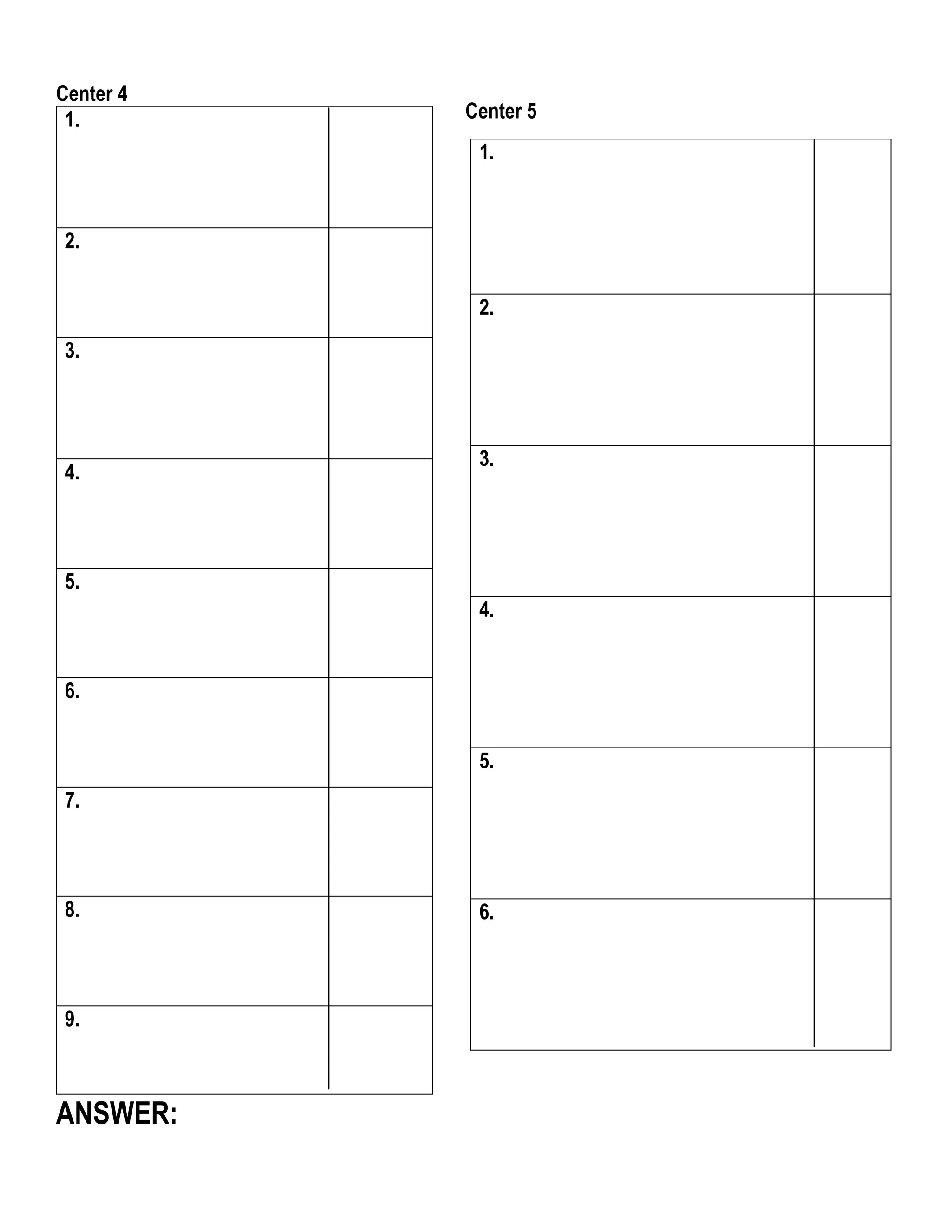 Poly centers answer sheet | DOCX