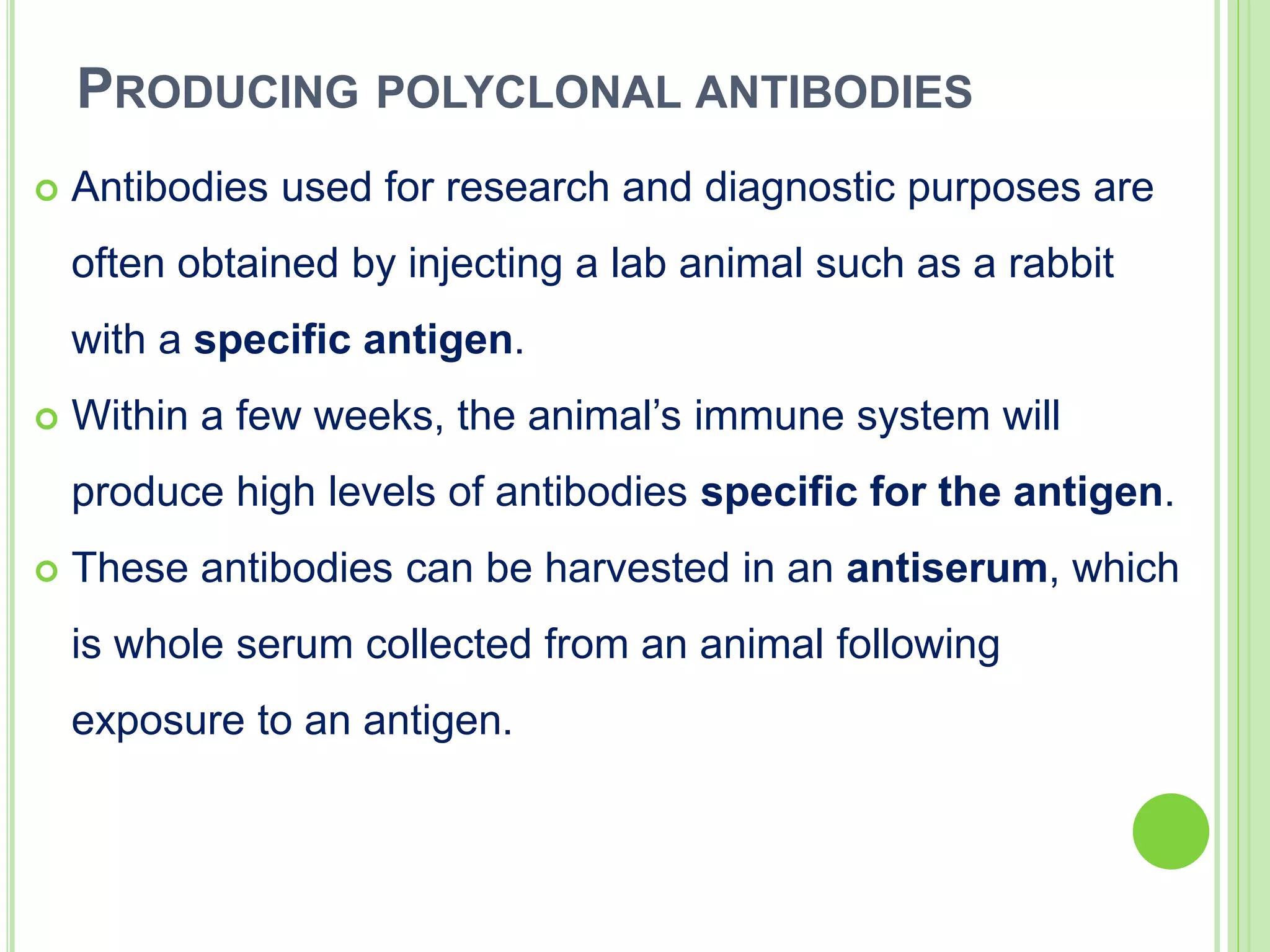 Polyclonal and monoclonal antibody production | PPT