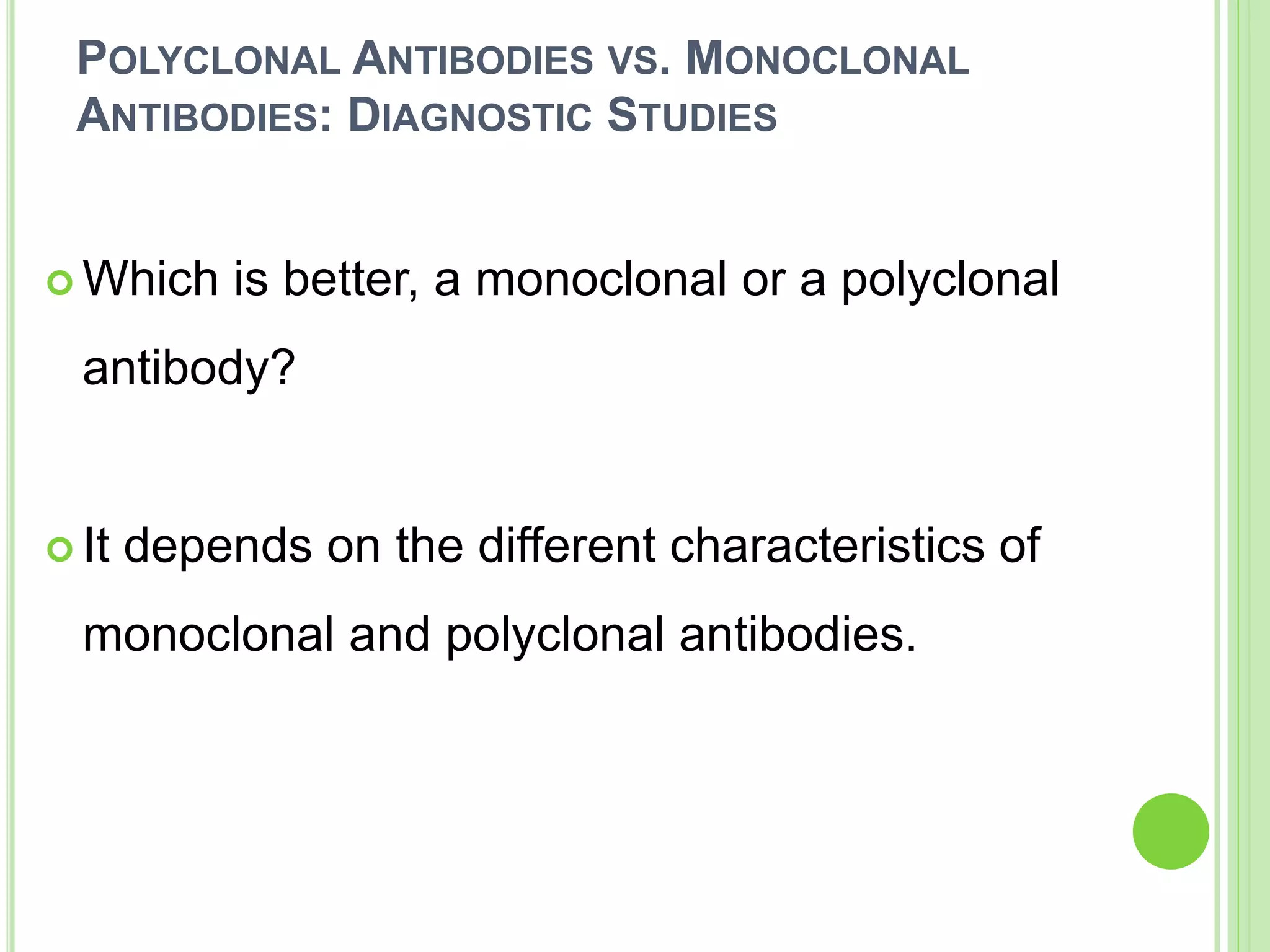Polyclonal and monoclonal antibody production | PPT