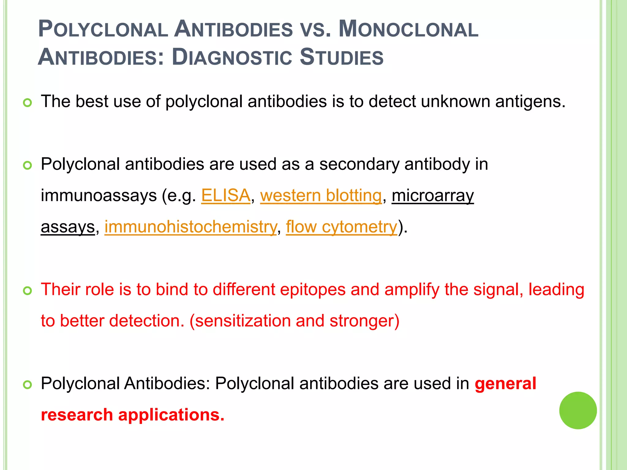 Polyclonal and monoclonal antibody production | PPT