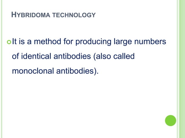 Polyclonal and monoclonal antibody production | PPT | Blood Disorders ...