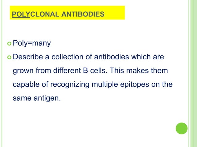 Polyclonal and monoclonal antibody production | PPT | Blood Disorders ...