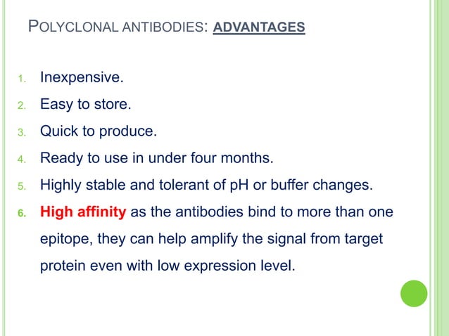 Polyclonal and monoclonal antibody production | PPT | Blood Disorders ...