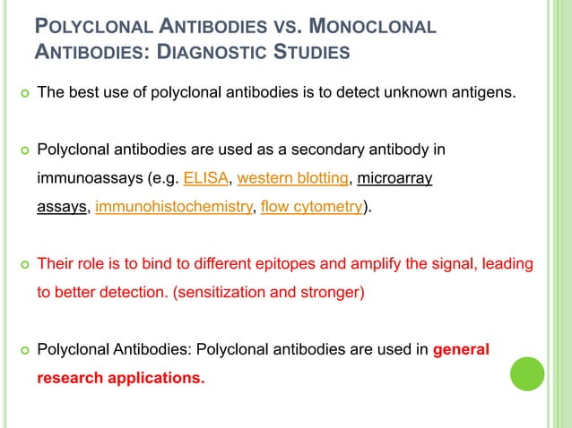 Polyclonal and monoclonal antibody production | PPT | Blood Disorders ...