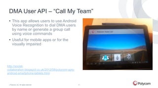 Polycom & The power of APIs | PPTX