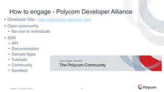 Polycom & The power of APIs | PPTX