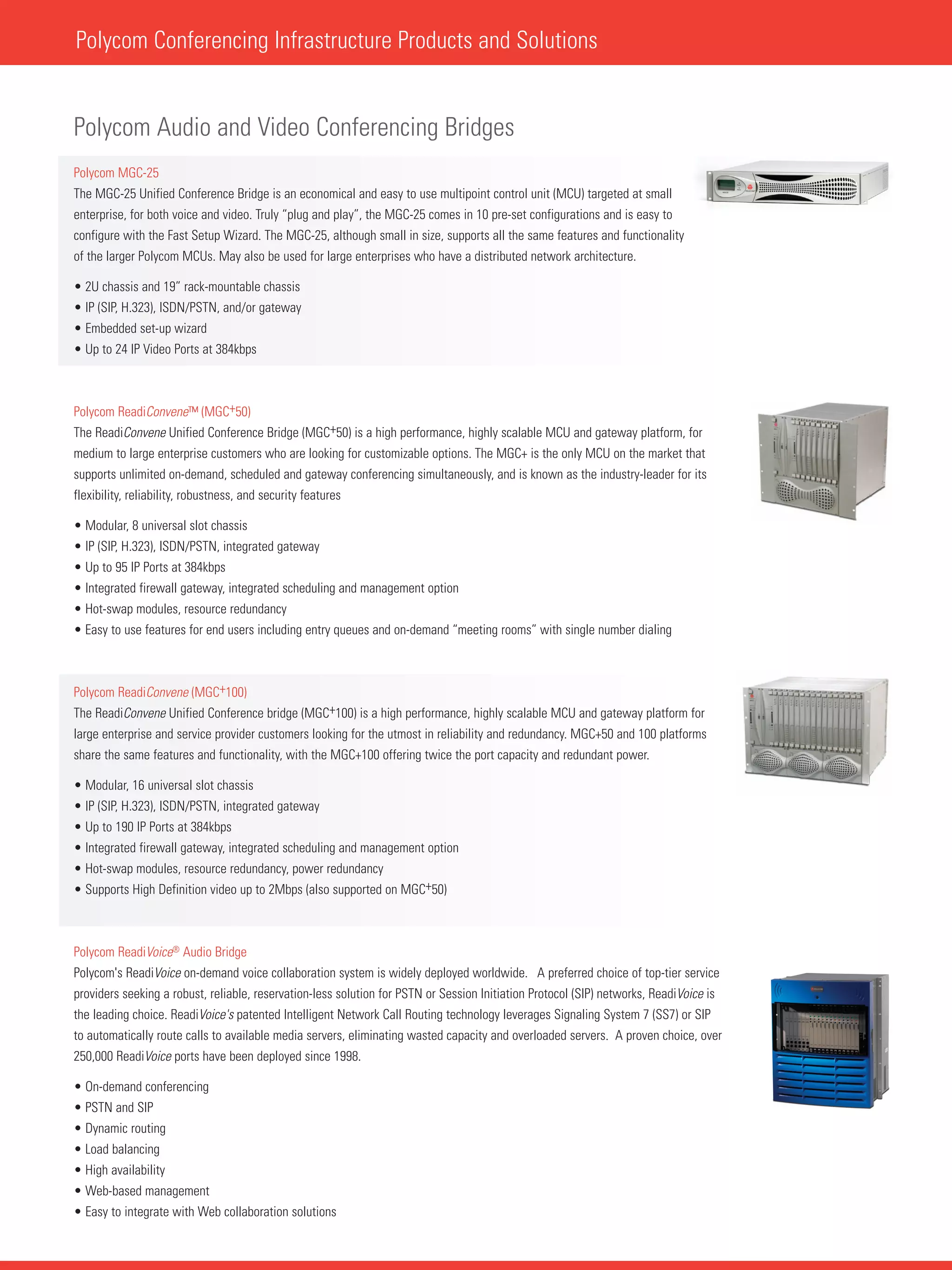 Polycom Audio And Video Conferencing Infrastructure Products Pdf