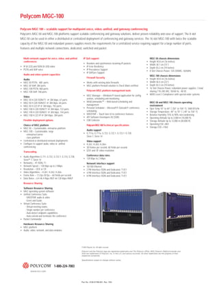 Polycom MGC-100 | PDF