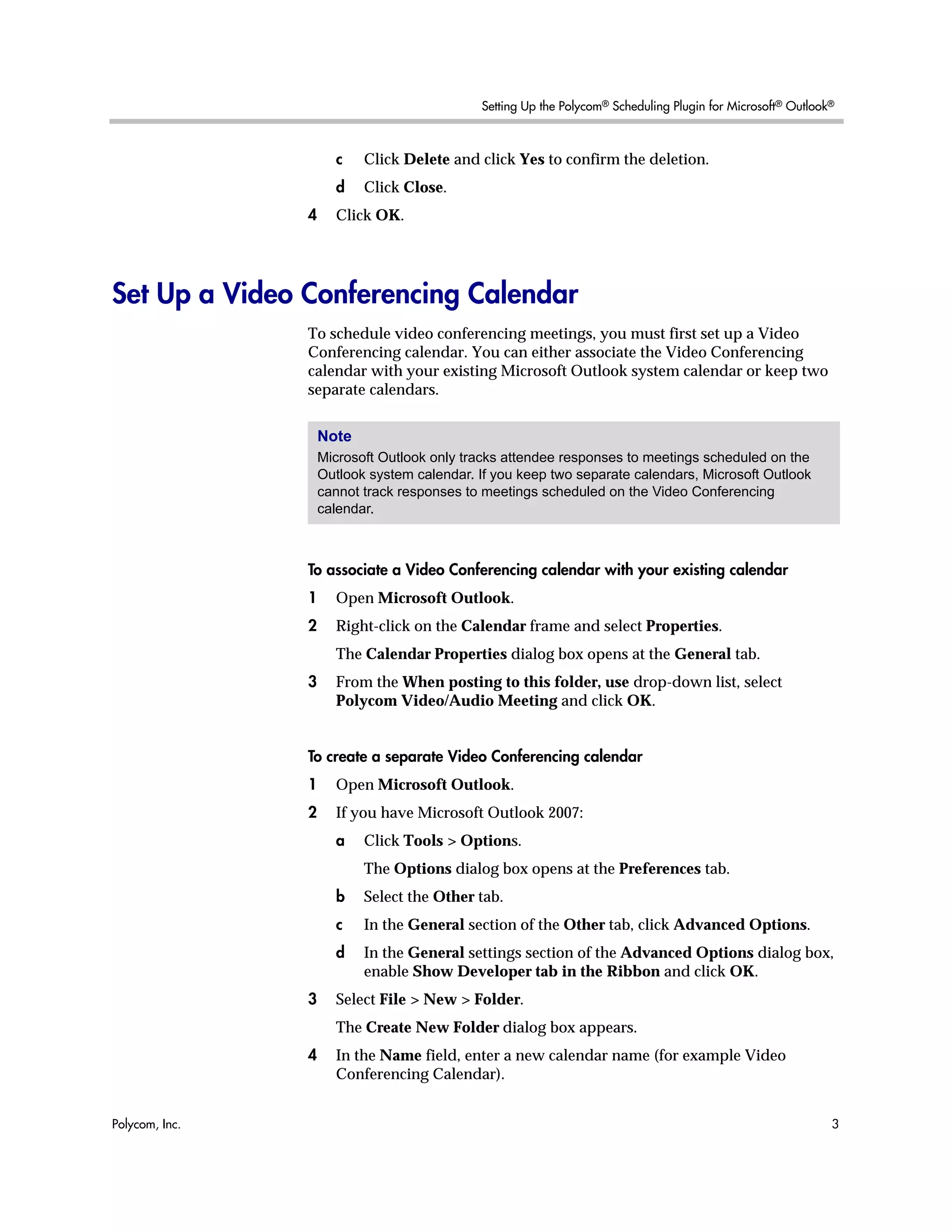 Polycom Scheduling Guide for Microsoft® Outlook® | PDF