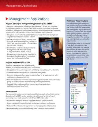 Polycom Video Conferencing Solutions Brochure | PDF