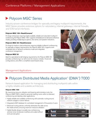 Polycom Video Conferencing Solutions Brochure | PDF