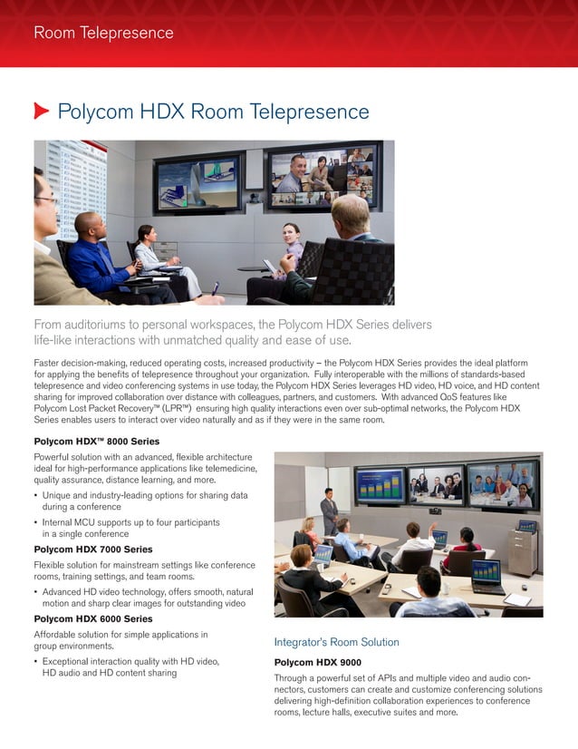 Polycom Video Conferencing Solutions: Integrating Visual ... | PDF