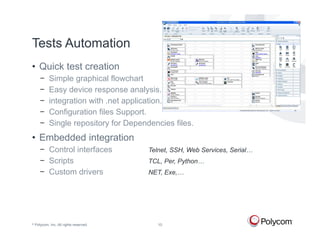 Polycom Automation Framework - Polycom | PDF