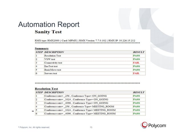 Polycom Automation Framework - Polycom | PDF | Computer Software and Applications | Computing