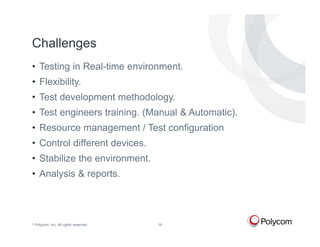 Polycom Automation Framework - Polycom | PDF
