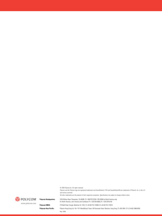 Polycom computer calling kit data sheet | PDF | Web Conferencing ...