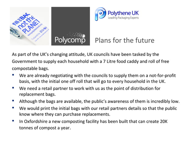 Polycomp Compostable Starch Bags | PPT