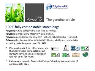 Polycomp Compostable Starch Bags | PPT